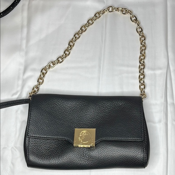 Versace Collection | Bags | Versace Collection Authentic Black Leather ...